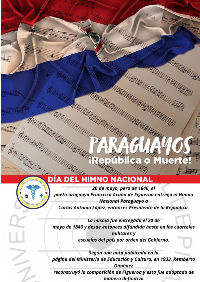 DÍa Del Himno Nacional Paraguayo Facultad De Ciencias Biomédicas